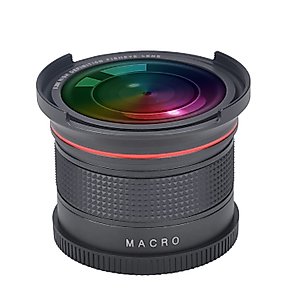 PowerTrust 58MM 0.35x Fisheye Wide Angle Lens for Canon DSLR Cameras EOS Rebel 70D 77D 80D 90D T8i T7 T7i T6i T6s T6 T5i T5 T4i T3i T100 SL1 SL2 SL3