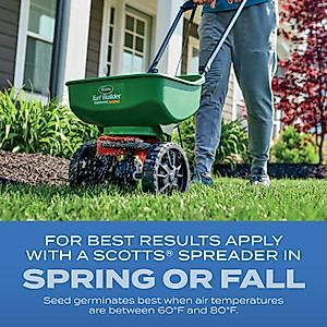 Scotts Turf Builder Grass Seed Sun & Shade Mix with Fertilizer and Soil Improver, Thrives in Many Conditions, 5.6 lbs.
