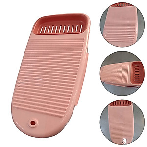 Cabilock Portable Washing Machine Plastic Washboard Hand Washing Boards Non Slip Wash Board Manual Washing Clothes Boards for Manual Laundry Cleaning Tool Laundry Washboard (Random Style)