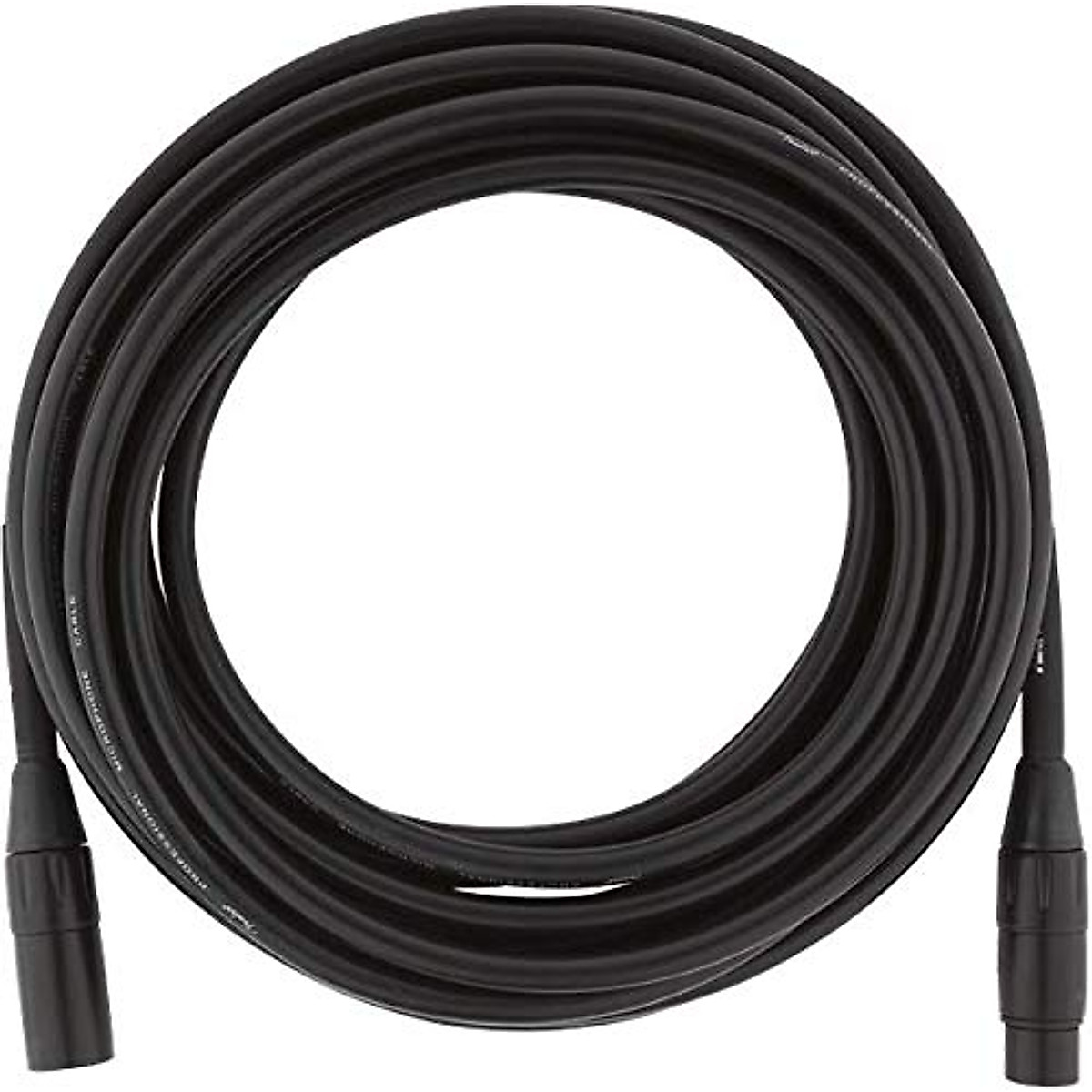 Fender Professional Series Microphone Cable, XLR, Black, 25ft