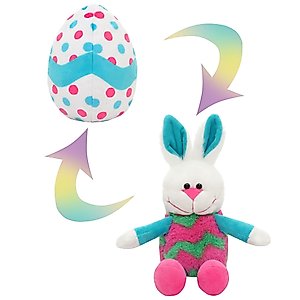 HO-EF Bunny Stuffed Animal, 8.5" Plush Bunny with Floppy Ears, Machine Washable& Softness, Pink Rabbit Toys for Girls Boys Kids Babies Great Birthday Gifts Decorations