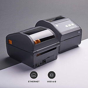 ZEBRA ZD420d Direct Thermal Desktop Printer 203 dpi Print Width 4 in USB Ethernet ZD42042-D01E00EZ