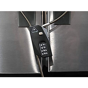 Fridge Lock, Appliance Lock, Refrigerator Lock, French Door Lock, Adjustable Cable Combination Lock, Child Safety Cabinet Lock, Lock for Cabinet, Appliance Lock, Multi-Functional Combination Lock