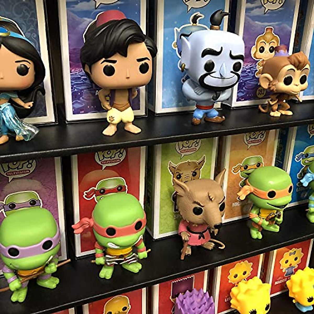 1 Classic Display Case for 4 in. Funko Pop Vinyl Collectible Toy Figures, Black Cardboard