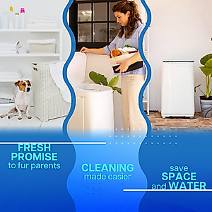 ​​Pet Forge Spin Fresh Compact Washing Machine for Pet Items - Fully Automatic Portable Washer with 8 Pounds Capacity Top Load Spin Mini Washer for Pet Hygiene