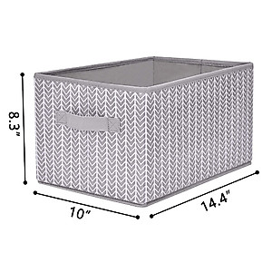 GRANNY SAYS Bundle of 2-Pack Closet Hanging Organizer & 3-Pack Rectangle Storage Bins