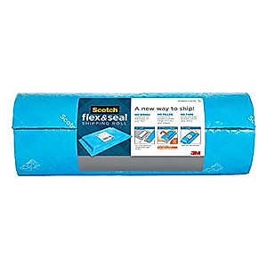 Scotch Flex and Seal Shipping Roll, 10 ft x 15 in, Just Ship It, No Boxes, No Tape, Easy Packaging Alternative to Poly Mailers, Shipping Bags, Bubble Mailers, Padded Envelopes, Boxes (FS-1510)