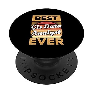 Vintage Best GIS Data Analyst Ever PopSockets Standard PopGrip