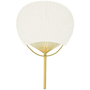 Shikoku Group US22-22 Fan Kyo-Dyed Paper Play House Fan Tsukushi Wooden Women's