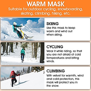 Balaclava Long Neck Face Mask - Dustproof Windproof - Hood Beanie Thermal Tactical Mask - Outdoor Sports - Adult Motorcycle, [1pc] Black