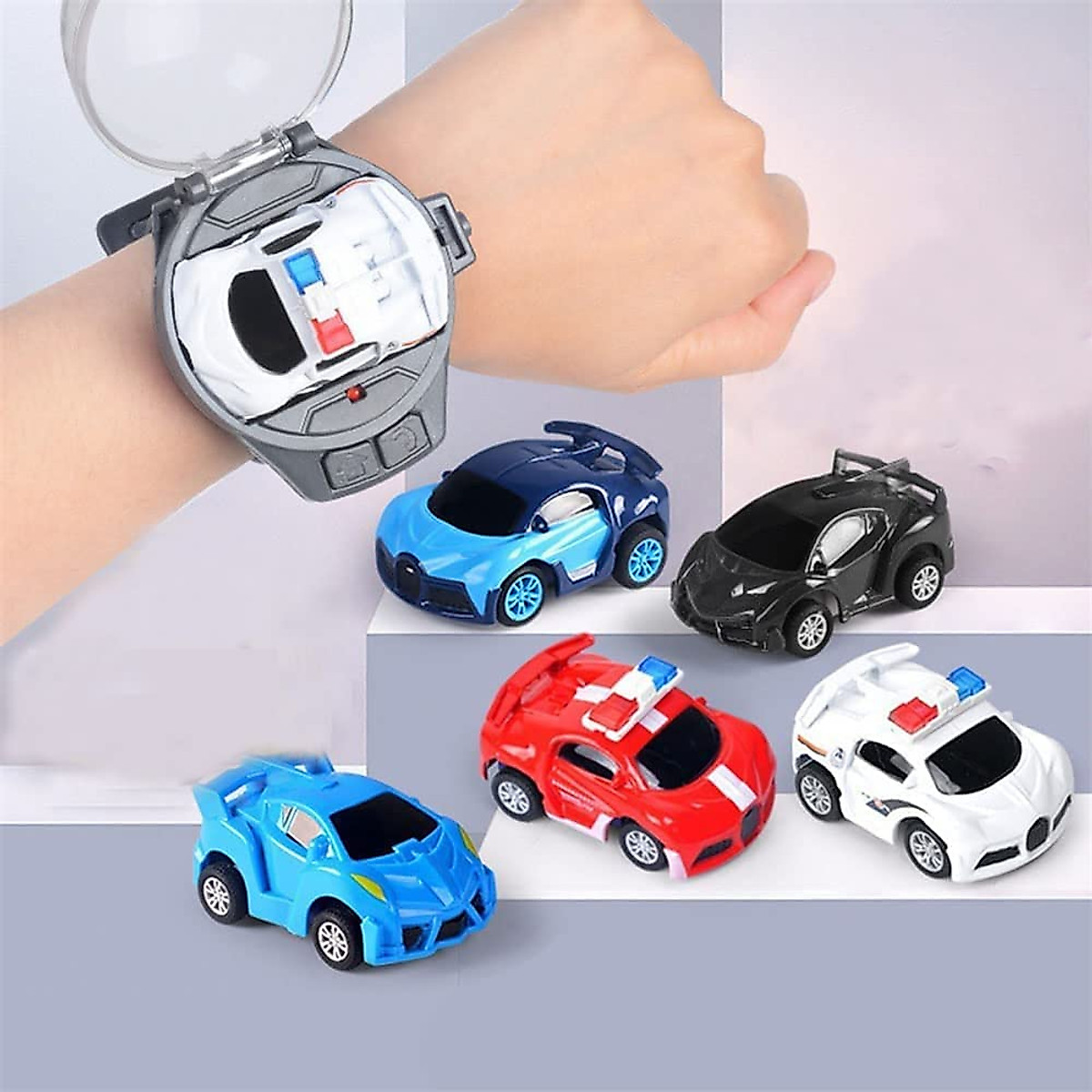 VYOFLA Snow Grass Watch Car, 2023 New RC Race Car Toy, 2.4GHZ Remote Control, Power Battle Watch Toys, 30 Meters Long Distance, USB Charging