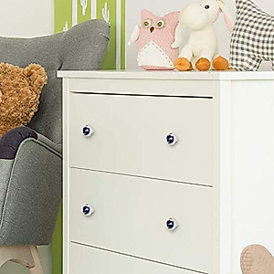 Cabinets Hardware Round Furniture Knobs Sleepy Bear Pattern Print Drawer Dresser Wardrobe Pulls Handles 4 Pack for Home Kitchen Bathroom