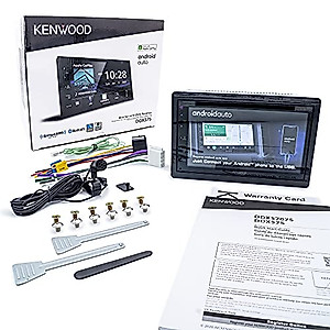 KENWOOD DDX5707S Double Din DVD Car Stereo with Apple Carplay and Android Auto, 6.8 Inch Touchscreen, Bluetooth, Backup Camera Input, Subwoofer Out, USB Port, A/V Input, FM/AM Car Radio