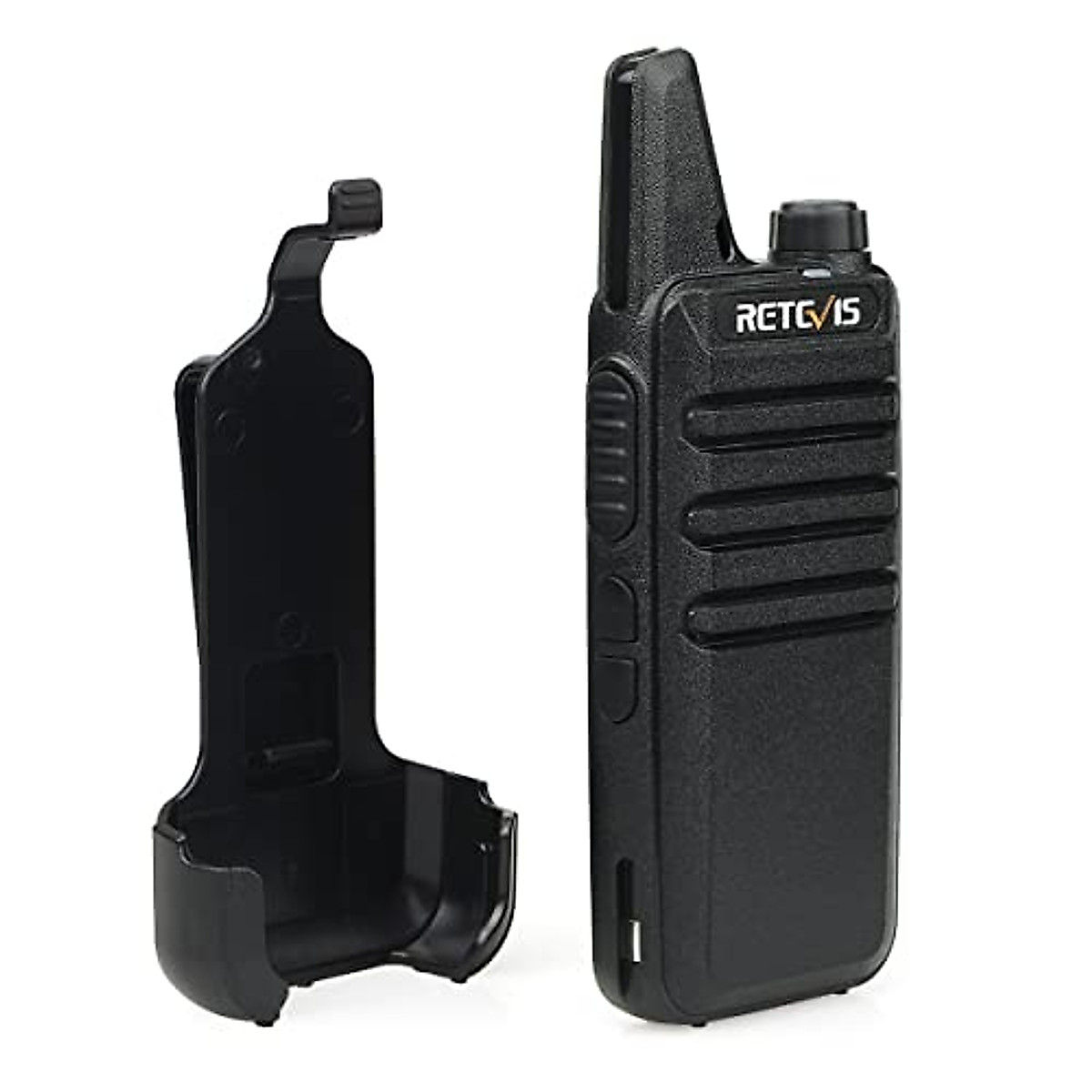 Retevis RT22 Walkie Talkies Rechargeable,Long Range Two Way Radio,2 Way Radio for Adults, Handsfree VOX Mini, for Business Office School Church Restaurant Retail(Black,10 Pack)