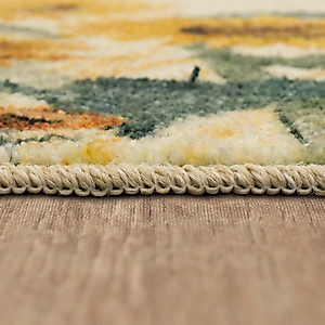 Mohawk Home Fall Sunflowers Casual Floral Golden Yellow 1' 8" x 2' 6" Kitchen Mat Perfect for Living Room, Dining Room, Office