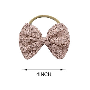 BGFKS Baby Girl Tutu Dress Elegant Lace Pom Pom Flutter Sleeve with Flower Headband Set(Dusty Rose,12 Months)