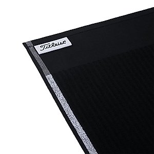 Titleist Black Towel, Black/White, 20 x 40-Inch