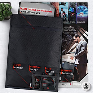 Mission Darkness Non-Window Faraday Bag for Laptops // Device Shielding for Law Enforcement & Military, Executive Privacy, Travel & Data Security, Anti-Hacking Anti-Tracking Anti-Spying Assurance