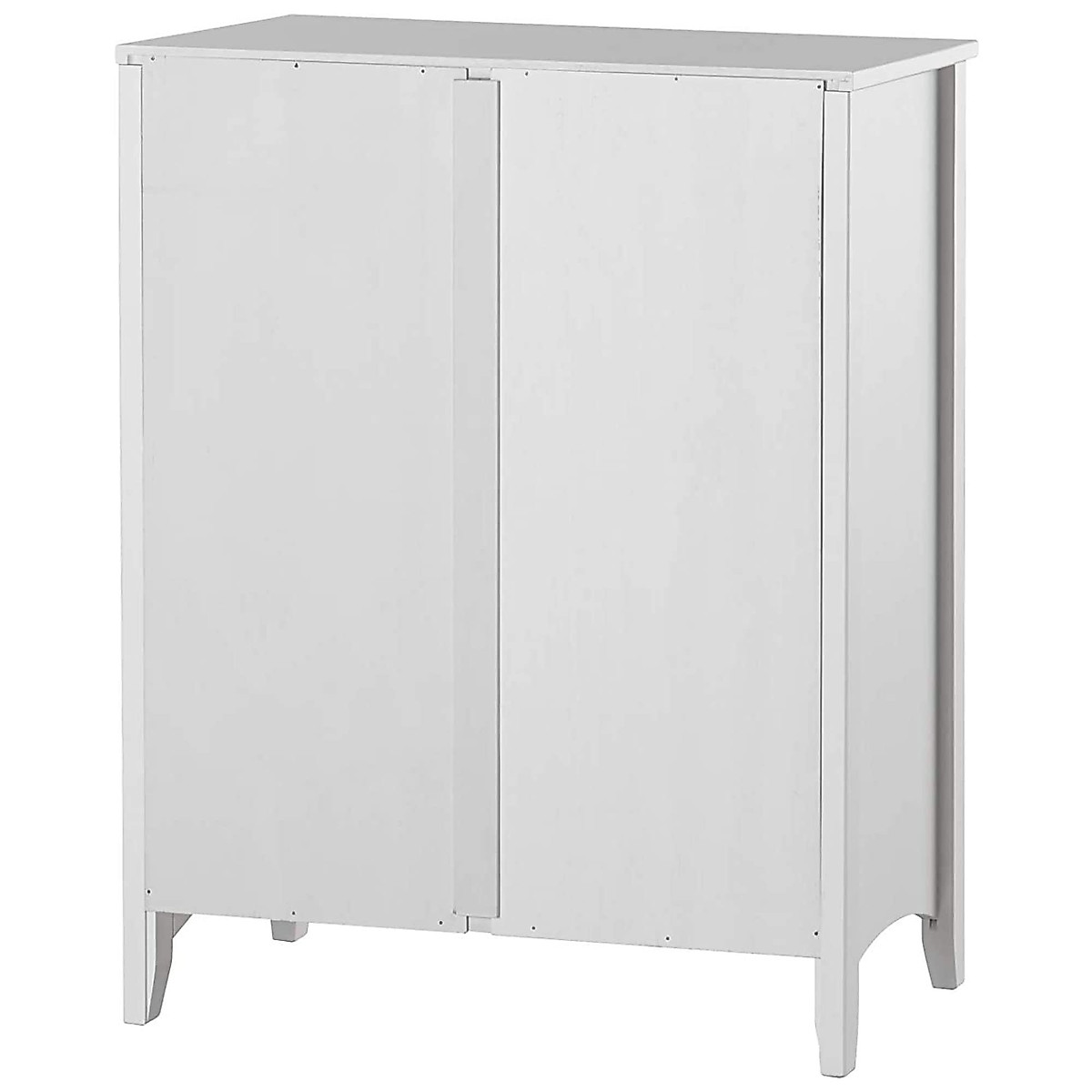 Shaker Style 3 Shelf Bookcase / Solid Wood / 36" High / Adjustable Shelving / Closed Back / Display Bookshelf for Living Room, Bedroom, Home and Office, White