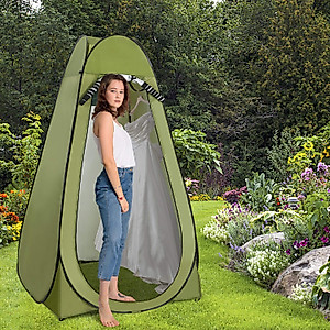 Lixada Outdoor 6FT Quick Set Up Privacy Tent Pop-up Tent, Toilet, Camp Shower, Portable Changing Room for Camping Shower Biking Toilet Beach