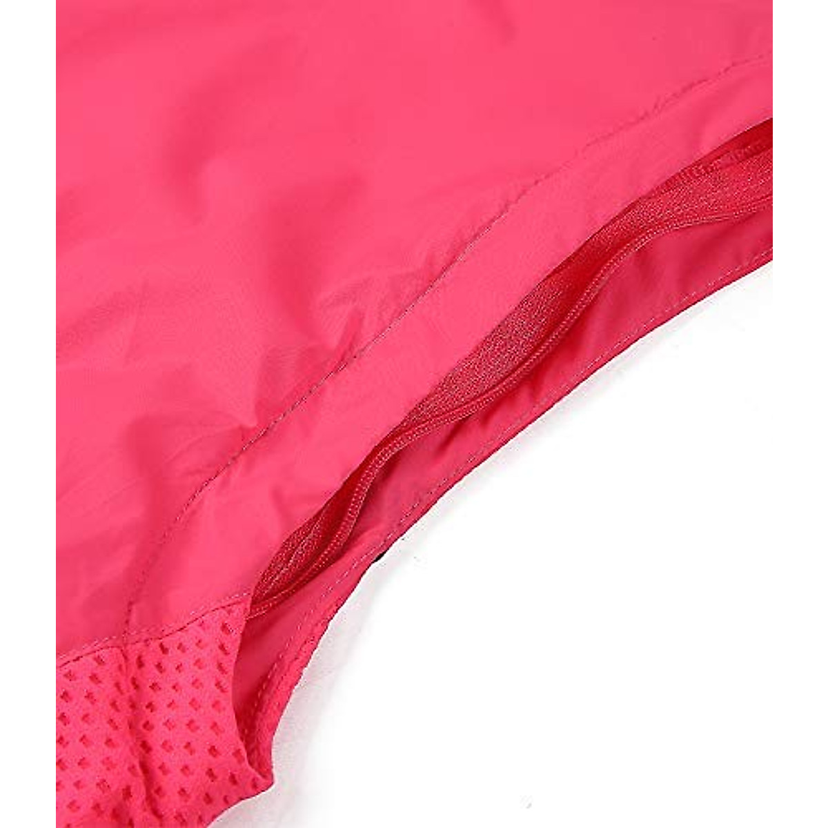 Outto Women's Cycling Jacket Convertible UPF50+ Windproof with Zip Off Sleeves(Medium,Pink)