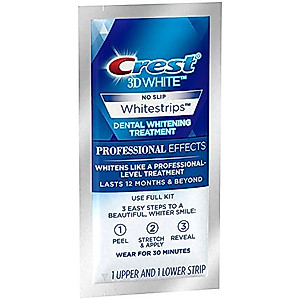 Crest 3D No Slip Whitestrips Professional Effects Teeth Whitening Kit 20 ea