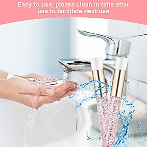 30pcs Lash Shampoo Brushes,Eyelash Extension Cleanser Brush,Nose Pore Deep Cleaning Brush,Lash Shampoo Brushes,Soft facial makeup remover brush for facial cleansing with boxed (30pcs（purple sequins）)