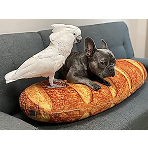 32" Large Life Like 3D Custom Shaped Home Decor Bread Throw Pillow-Made in USA, Extra Soft and Plush Cuddle Pillow, Unique Gift