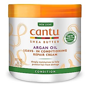 Cantu Argan Oil Leave-In Conditioning Repair, Cream 16 Ounce