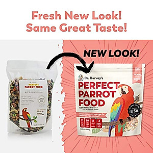 Dr. Harvey's Perfect Parrot Blend - Natural Food for Large Parrots (5 pounds)