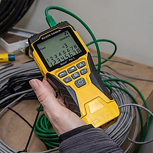 Klein Tools VDV501-853 Coaxial Cable Tester, Scout Pro 3 with Test-n-Map Remote, Includes Remotes #2 - #6, Tests Voice, Data and Video Cable