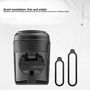 SEADEAR Electric Bike Horn 125db Bicycle Bell with Anti Theft Alarm, Portable USB Charging Alarm Waterproof Bicycle Horn Compatible for MTB/BMX/Scooter/Road Cycling