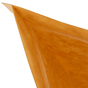 JEUIHAU 200 Pack 7 x 10 Inch Kraft Stand Up Pouch Bags, Kraft Zip Lock Stand Up Bags with with Resealable Zip Lock, Clear Window and Tear Notch for Food Nut Candy Snack Bean