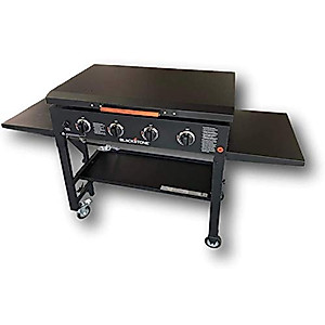 UTVGIANT 36 Inch Black Stone Griddle Cover Lid, Powder Coated Black Aluminum Lid Storage Cover for 36 inch Black Stone Griddles - Made in USA