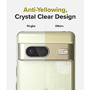Ringke Fusion [Anti-Fingerprint Technology] Compatible with Google Pixel 7 Case 5G, Protective Sturdy Back Shockproof TPU Bumper Translucent Smudge Proof Cover for Women, Men - Matte Clear