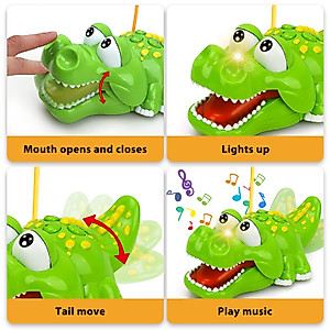 TOY Life Crocodile Remote Control Cars for Toddlers Boys Girls 3-5 4-7, Toddler RC Car Toys Gifts for 2 Year Old Boys, Kids Baby Remote Control Toy Cars, Race Car Toys, Alligator Toy