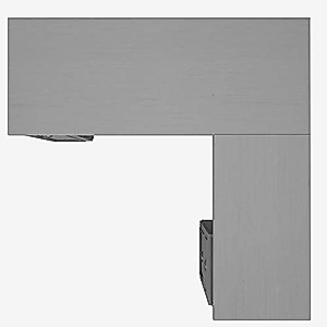 Bush Furniture Fairview L Desk, 60W, Cape Cod Gray