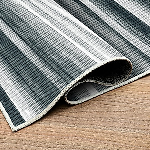 TUOJINRUIDA Abstract Runner Rug Carpet for Hallway with Non Slip PVC Dot Backing 2' x 12' (60 x 360 cm) Anti Skid Laundry Runner Rug Mat for Kitchen Entryway Living Room