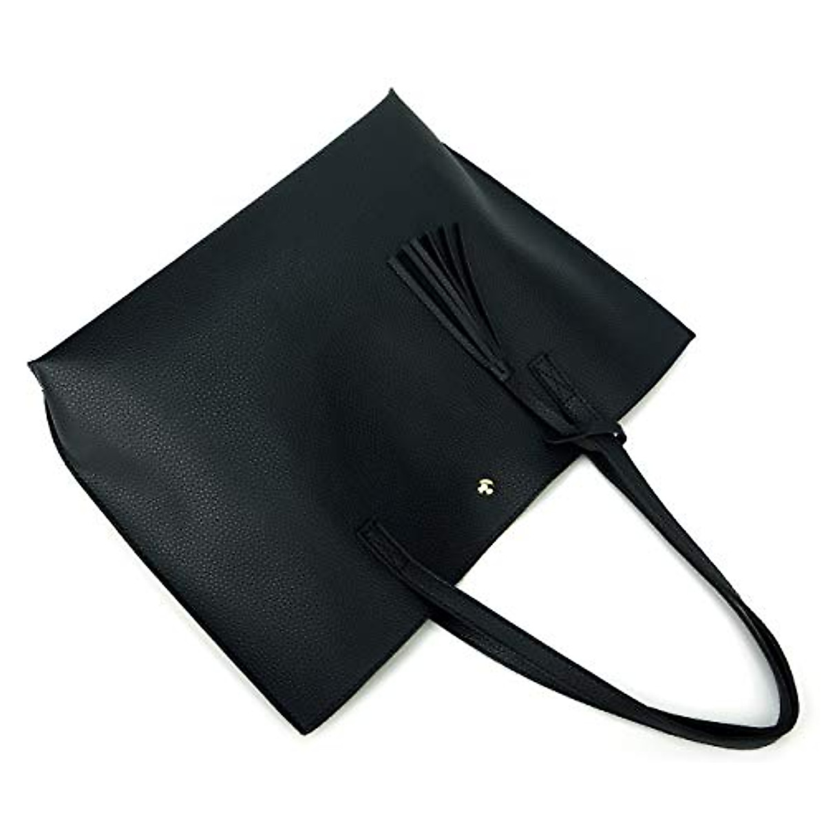 Nodykka Women Tote Bags Top Handle Satchel Handbags PU Faux Leather Tassel Shoulder Purse