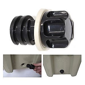 JSP Manufacturing Cooler Drain Plug & Gasket Assembly Compatible with Yeti, RTIC, ORCA, OVO, Bird Dog Coolers 70QT 110QT (2 Drain Plugs)