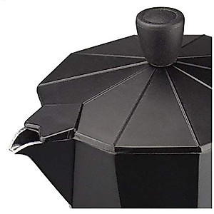 Cafe Boato Moka Pot 6 cup espresso, Black, Coffee Maker Stovetop, italian espresso