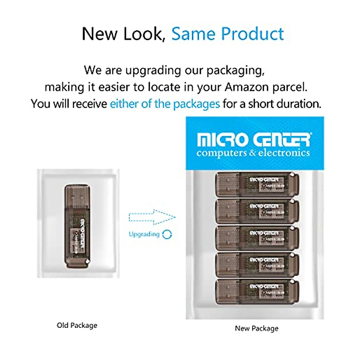 INLAND Micro Center SuperSpeed 5 Pack 32GB USB 3.0 Flash Drive Gum Size Memory Stick Thumb Drive Data Storage Jump Drive (32G 5-Pack)