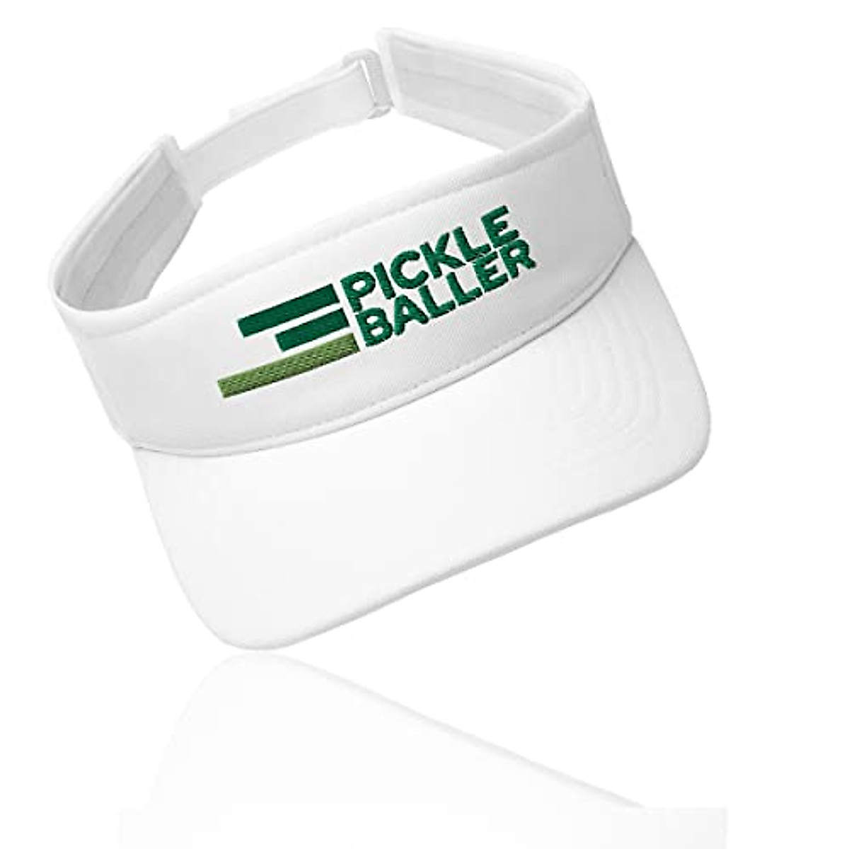 Pickle Baller Retro Pickleball Visor Fun Pickle Ball Gift Pickleball Accessory Men's and Women's Pickleball Accessories (White)