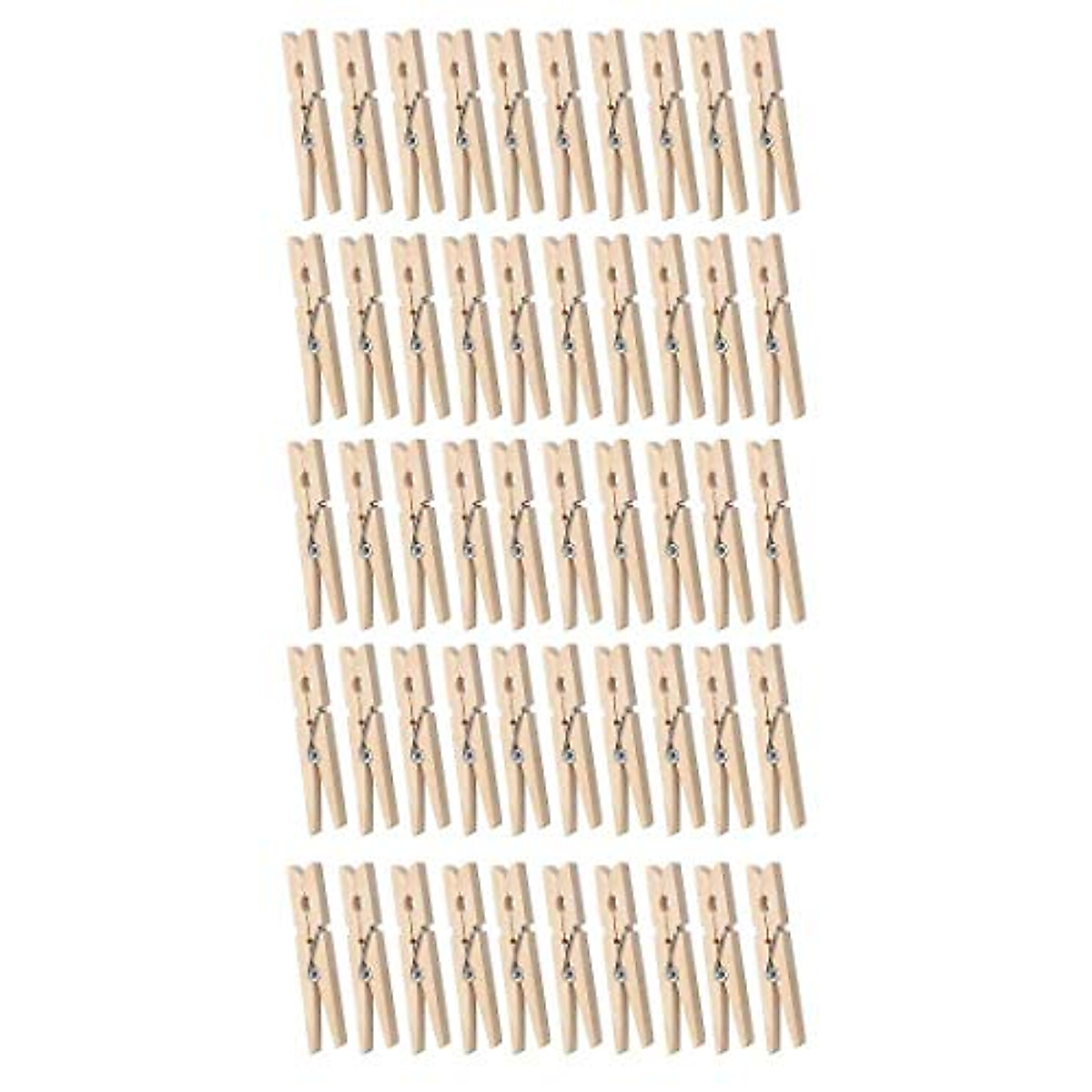 Lifegoods4u Wooden Clothespins. Set of 50 Durable Long Lasting clothespins