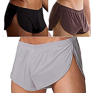 WINDAY Men's Boxer Underwear, Sexy Boxer Shorts Briefs Trunks Style Underpants 3 packs