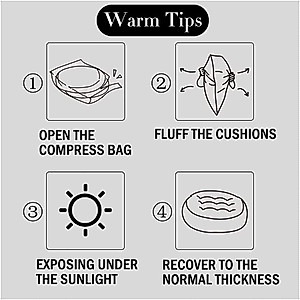 Chair Cushions for Dining Chairs 4 Pack-Kitchen Chair Cushions Set of 4,Chair Pads with Ties for Kitchen,Dining Room and Bedroom 2" Thickness 16 inch(Gray Arrow,4)