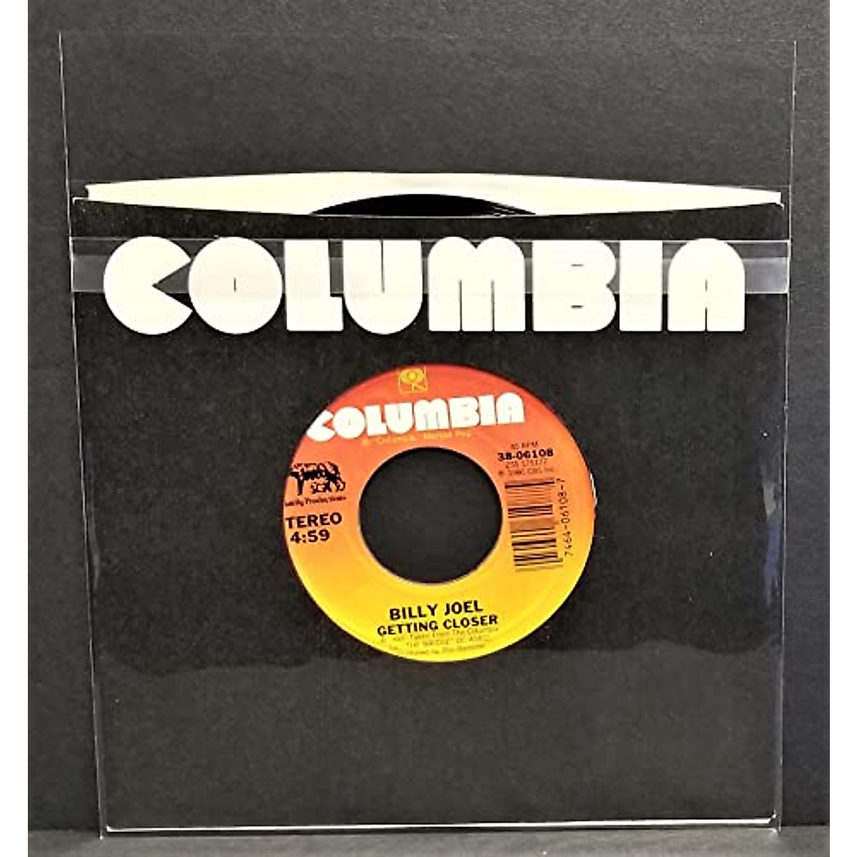 45rpm (x100) 2mil Seal Up Outer Plastic Sleeves for Seven Inch Vinyl (+1 Free Dj Magnet)