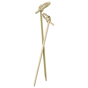 Perfect Stix Bamboo Pick 4 300ct Bamboo Knot Picks, Cocktail and Hors' D'Oeuvre, 4" (Pack of 300)