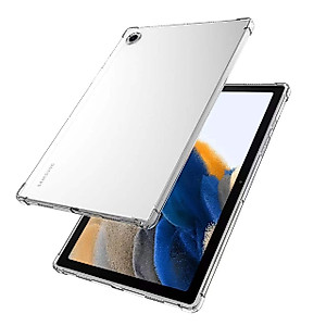 TPU Clear Case for Samsung Galaxy Tab A8 10.5 Inch 2022 (SM-X200/X205/X207), Shockproof Silicon Protective Skin Case/Slim Back Cover Shell for 10.5" Galaxy Tab A8 - Transparent