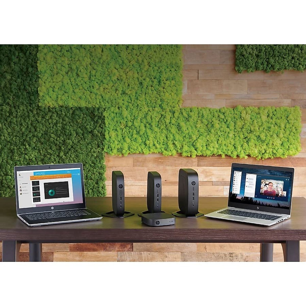 HP t640 Thin ClientAMD Ryzen R1505G Dual-core (2 Core) 2.40 GHz - TAA Compliant - 8 GB RAM DDR4 SDRAM - 16 GB Flash - AMD Radeon Vega 3 Graphics - Gigabit Ethernet ThinPro 64-bit - DisplayPort -